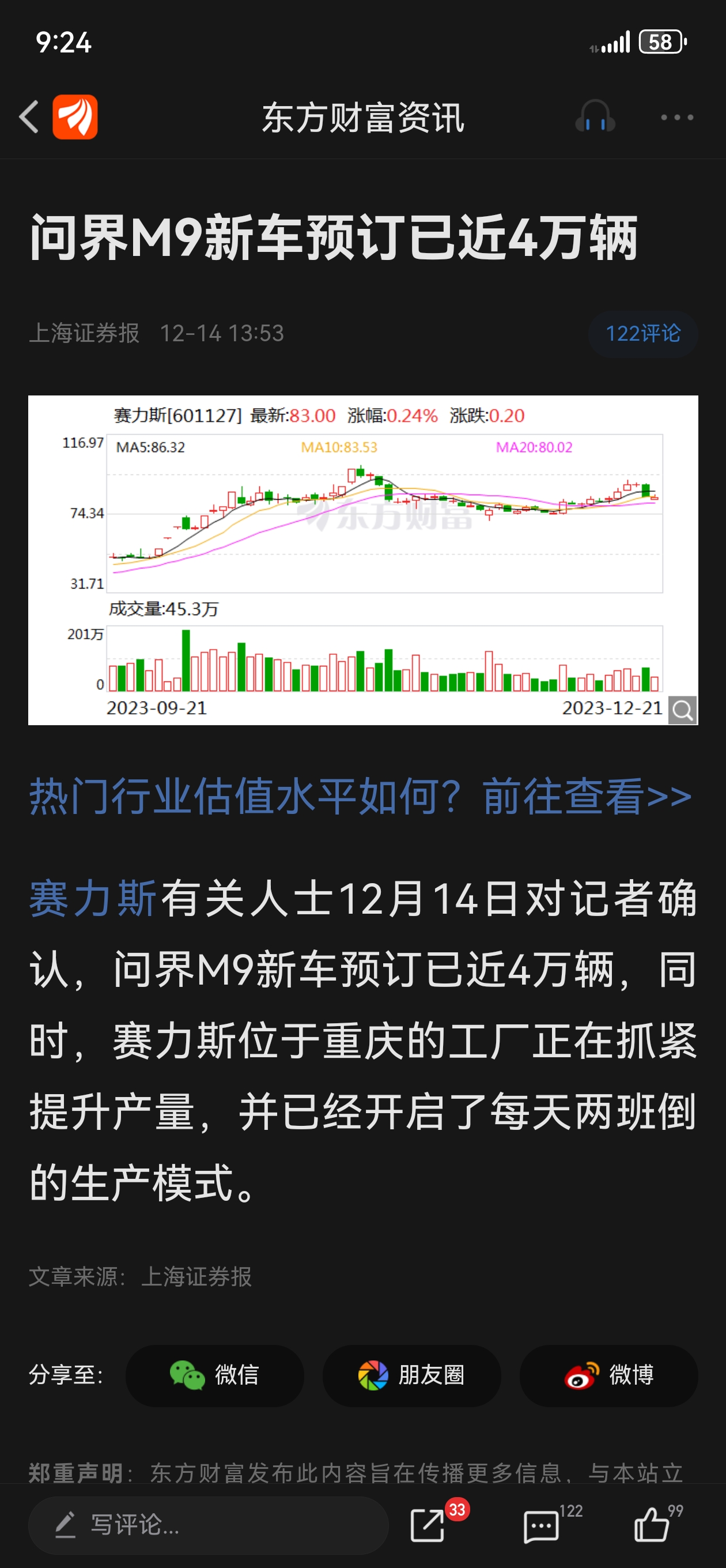 10几号发布的m9订单已经接近4w结果现在发布3.3w盲订昨天大跌也正常还有不是_赛力斯(601127)股吧_东方财富网股吧
