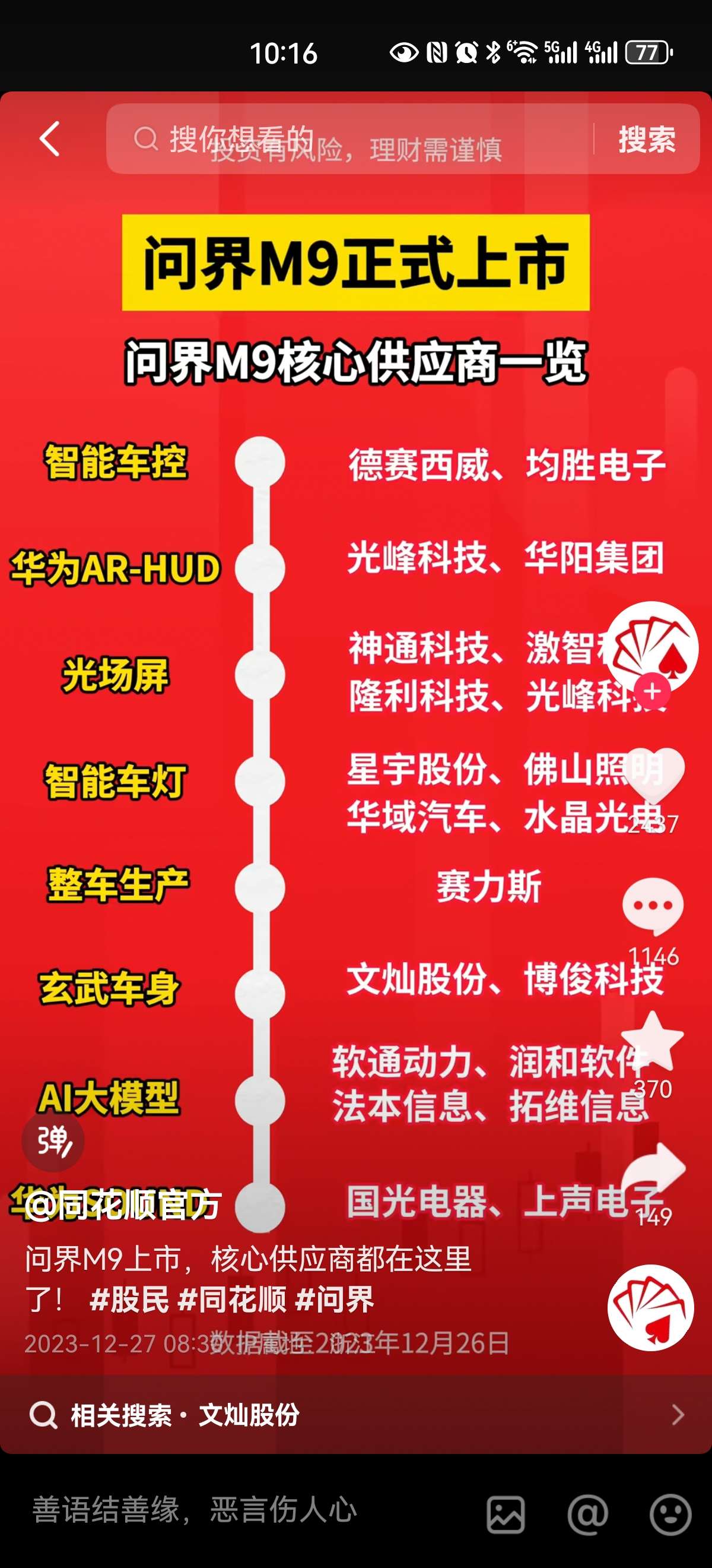 什么也不懂，分享一张“同花顺分析的图片”_赛力斯(601127)股吧_东方财富网股吧