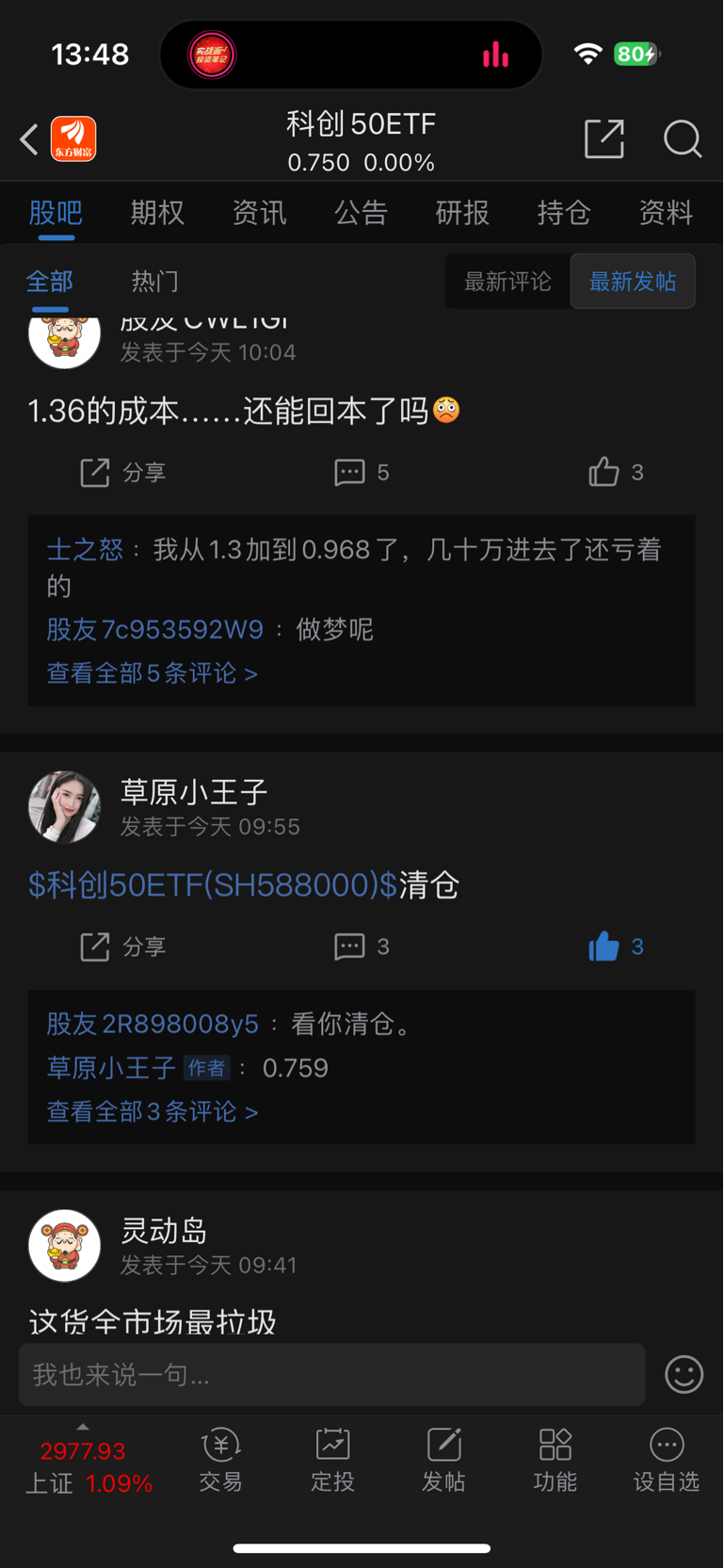 $科创50ETF(SH588000)$_科创50ETF(sh588000)股吧_东方财富网股吧