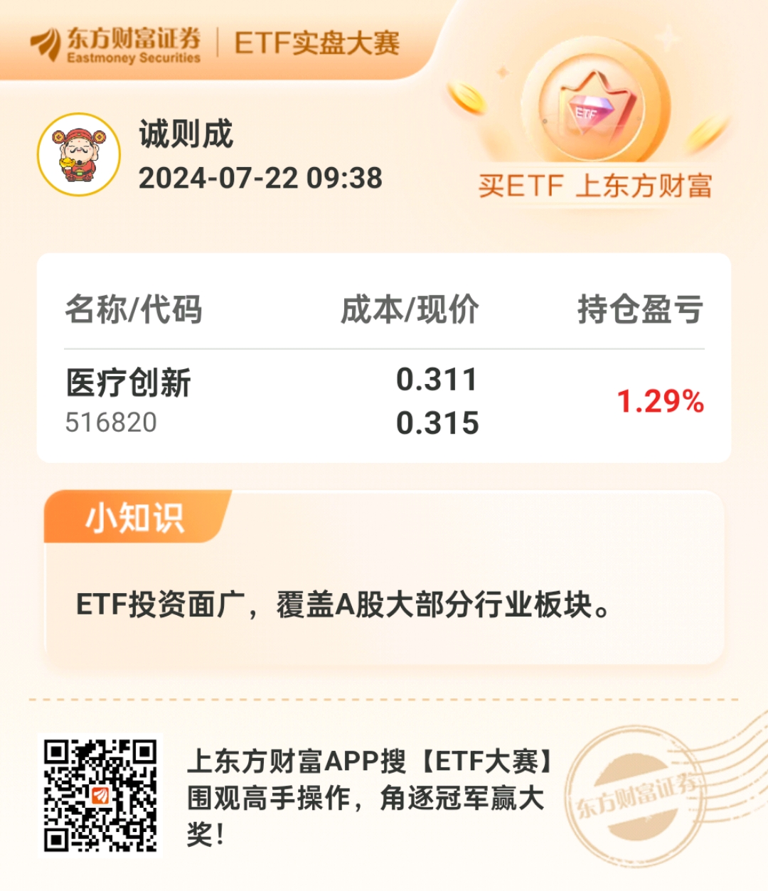 上东方财富APP搜【ETF大赛】围观高手操作，角逐冠军赢大奖#晒ETF持仓赢奖励_股市实战(gssz)股吧_东方财富网股吧
