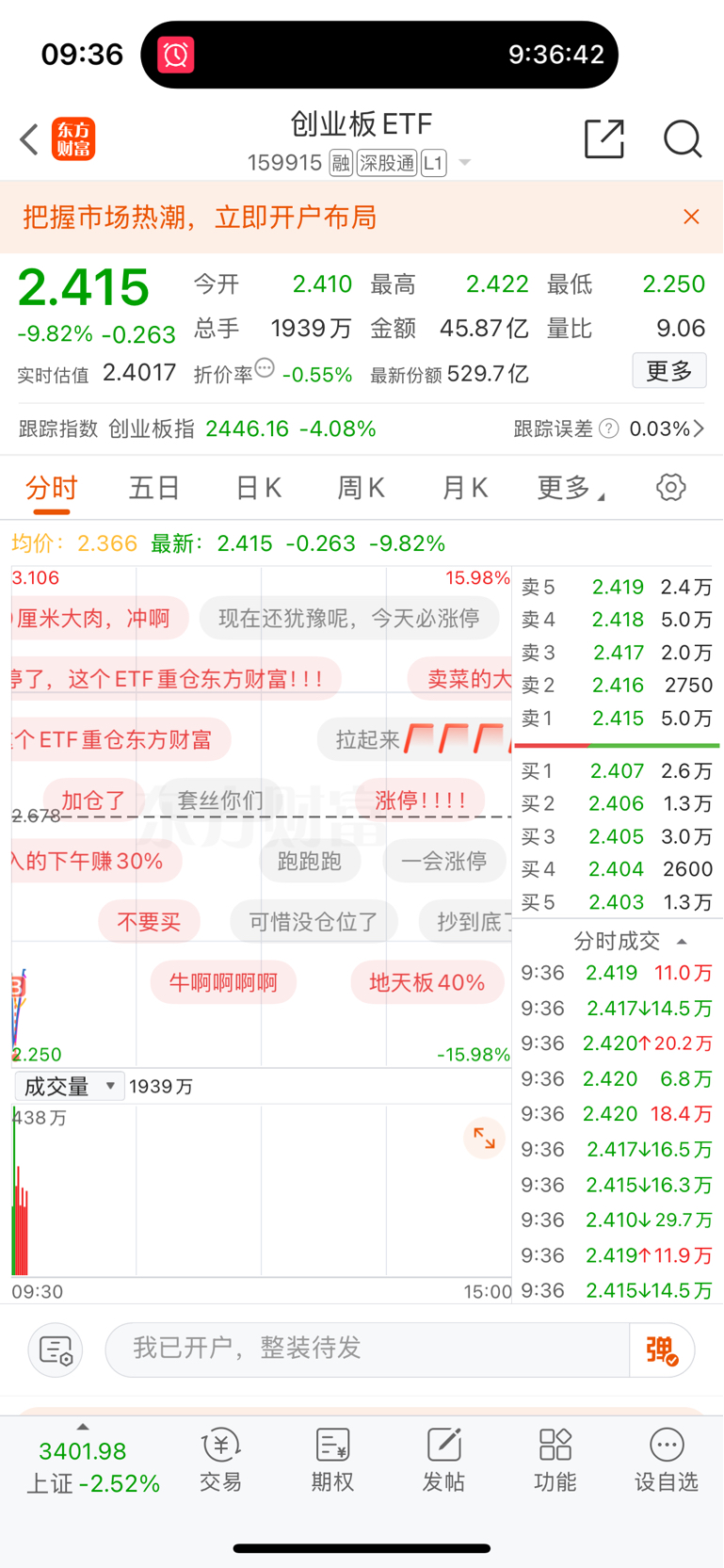 先上车再补票_创业板ETF(sz159915)股吧_东方财富网股吧