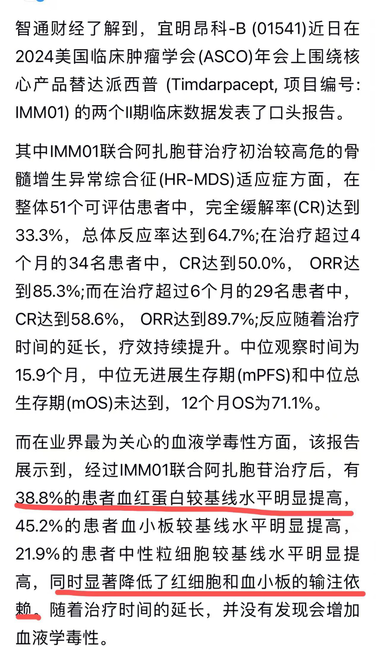 康方的AK117和宜明昂科的IMM01相比，同适应症效果其实差不多，ORR、CR_财富号_东方财富网