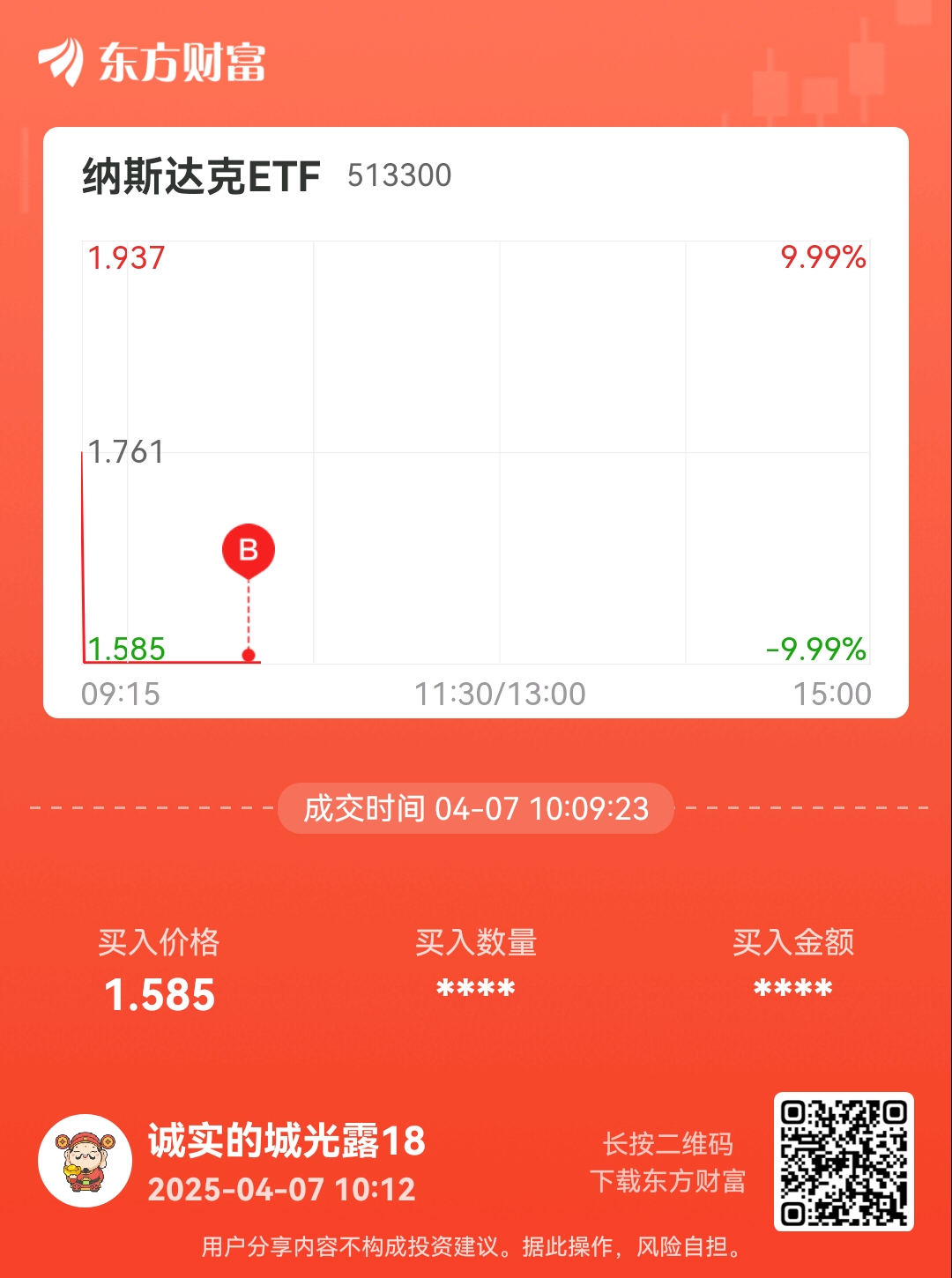 $纳斯达克(SH513300)$_纳斯达克ETF(sh513300)股吧_东方财富网股吧