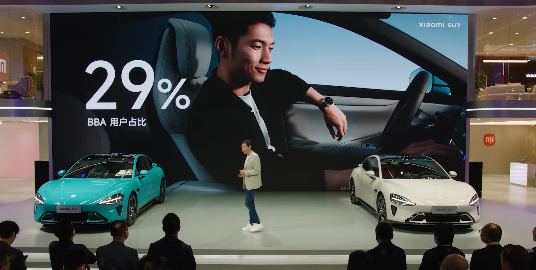 雷军交出小米SU7成绩单，女性购买者占比达28%_财富号_东方财富网