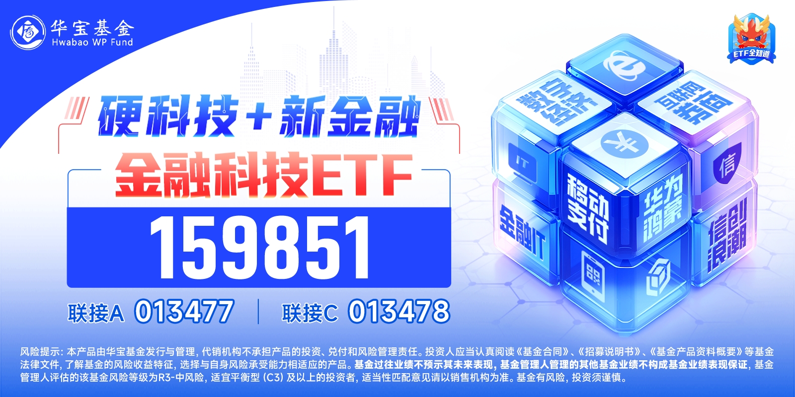 尾盘飙升！金融科技多股封板，金融科技ETF（159851）反包收涨3.57%，标的指数本轮低点反弹超26%_财富号_东方财富网