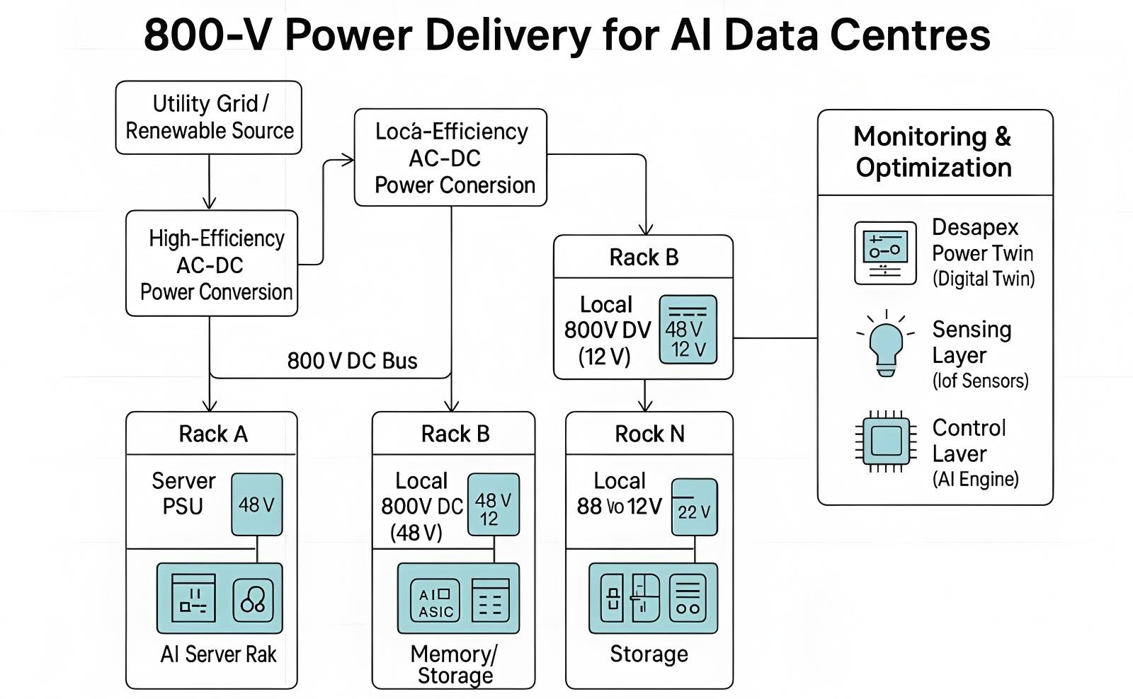 倾佳电子深度洞察AIDC电源系统技术演进与SiC MOSFET应用价值分析_财富号_东方财富网