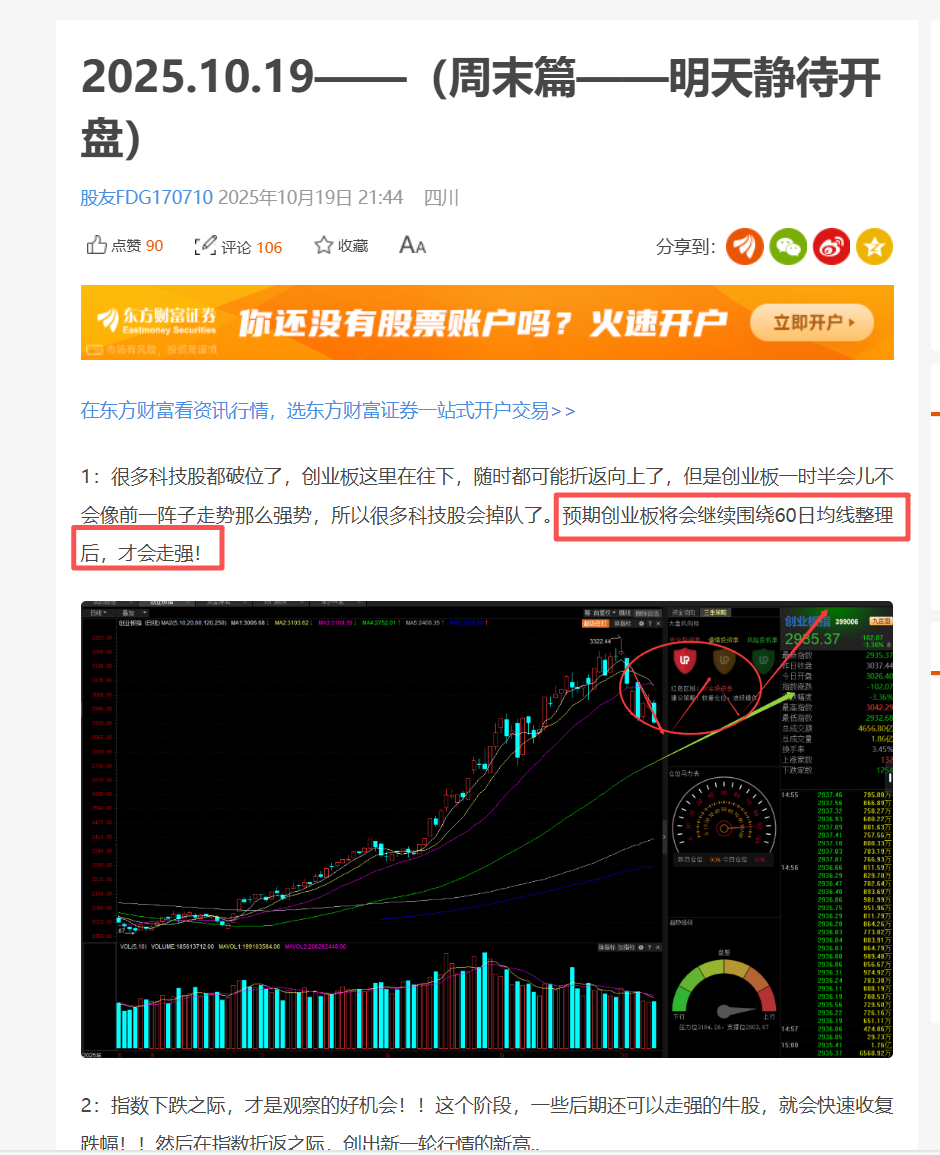 2025.11.4号收盘简评——创业板的每一步运行，都是逐步推演修正。_财富号评论(cfhpl)股吧_东方财富网股吧