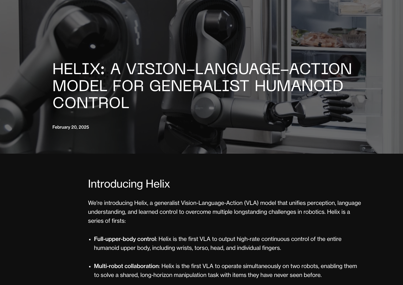 Figure Helix 模型开创机器人应用里程碑 -长盈精密10倍主升之路开启_财富号_东方财富网