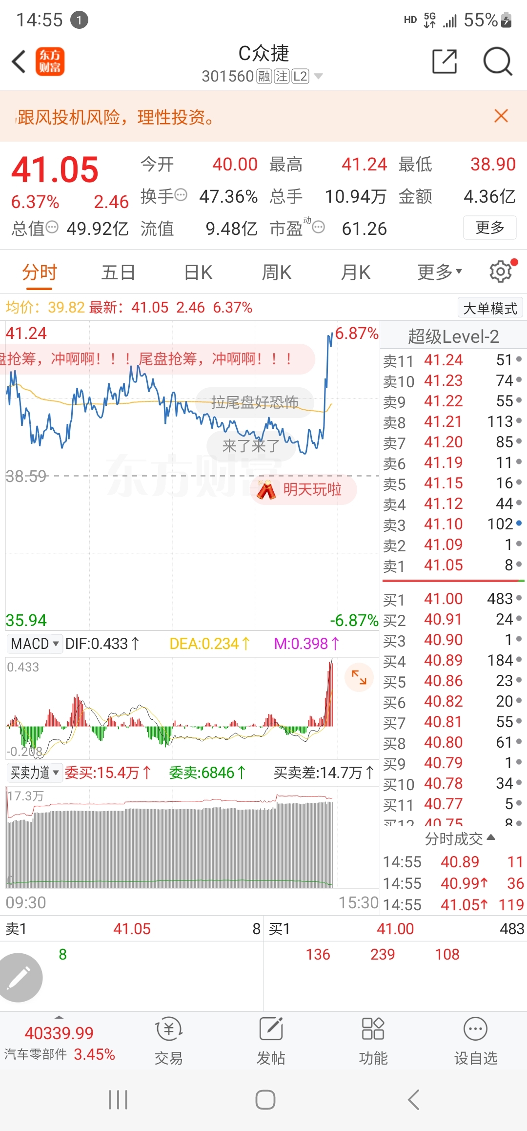 知道你玩这个把式_众捷汽车(301560)股吧_东方财富网股吧