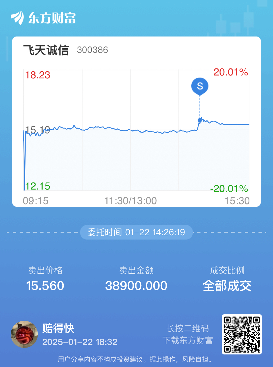 委托标的：买卖方向：笔记：先卖了再说！_飞天诚信(300386)股吧_东方财富网股吧